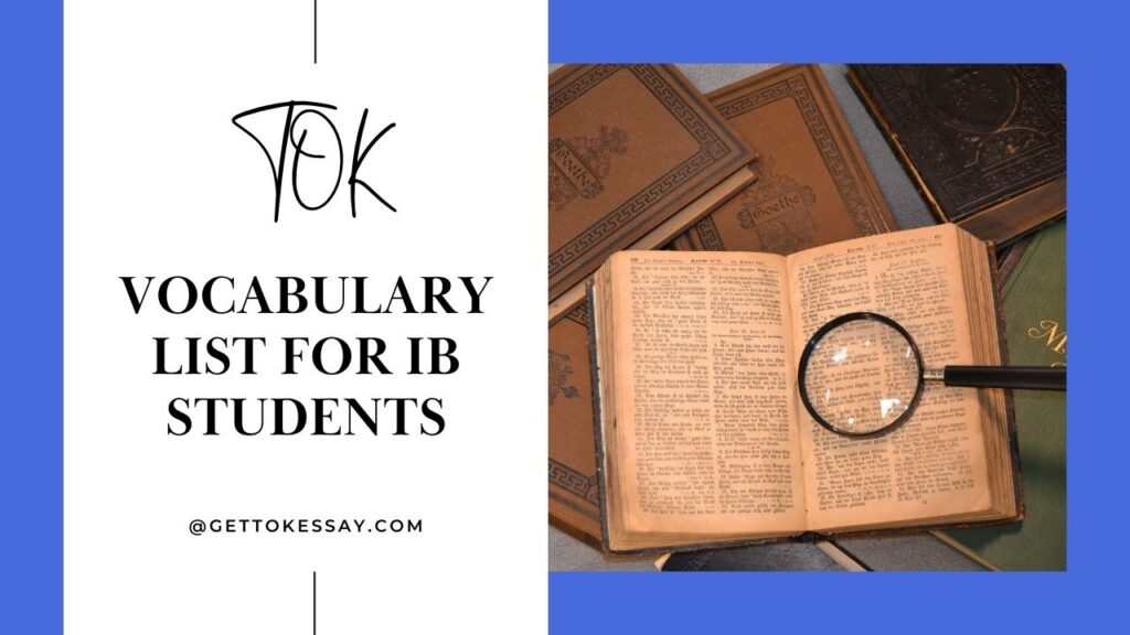ToK Vocabulary: The Complete List of Terms Explained